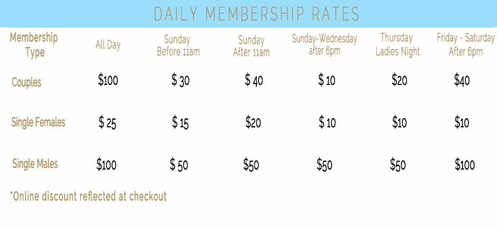 Daily Memberships – Caliente Resorts