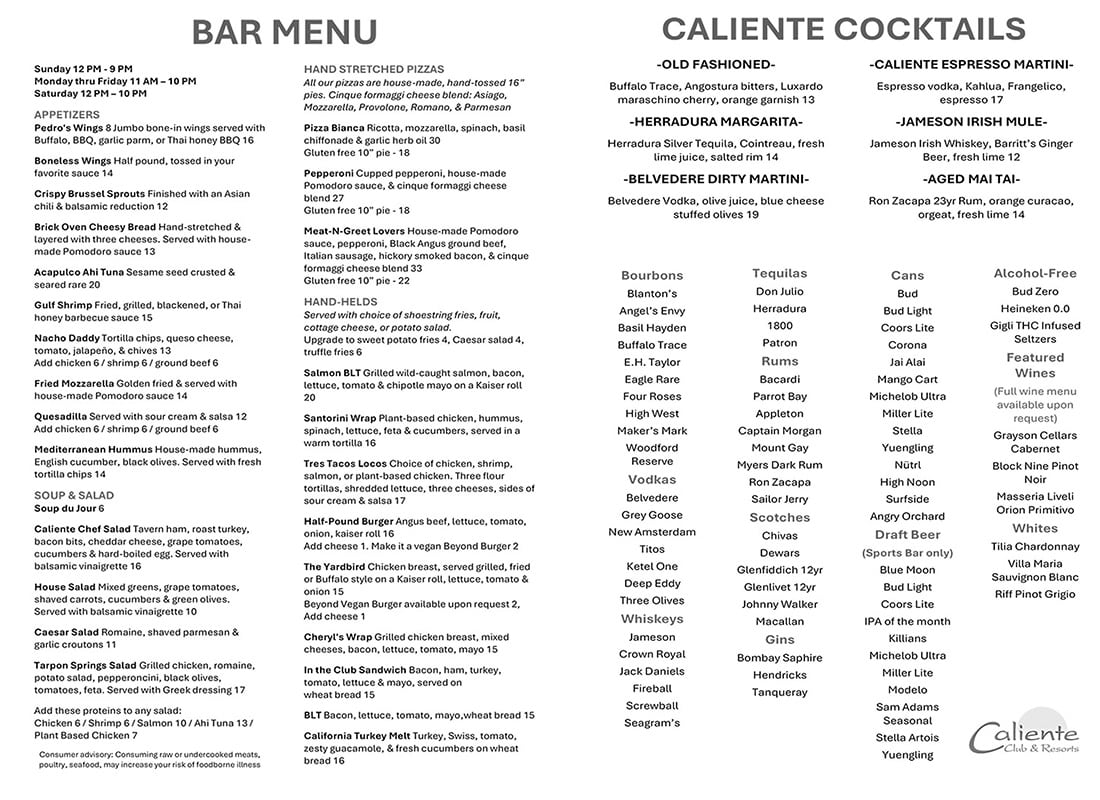 Sports Bar – Caliente Resorts